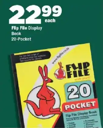 Flip File Display Book 20-Pocket offer at OK MiniMark