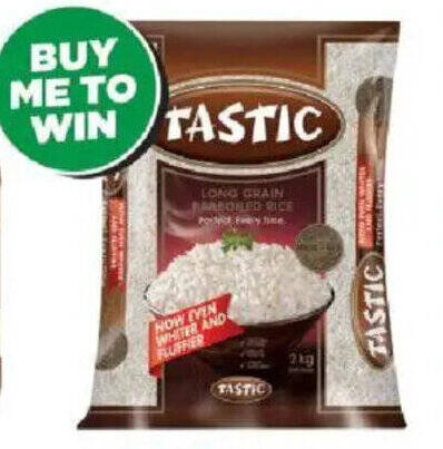 Tastic Long Grain Parboiled White Rice 2 kg offer at OK MiniMark