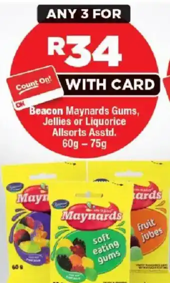 Beacon Maynards Gums, Jellies or Liquorice Allsorts Asstd offer at OK ...