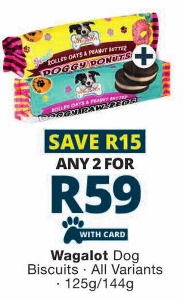 Wagalot Dog Biscuits offer at Checkers