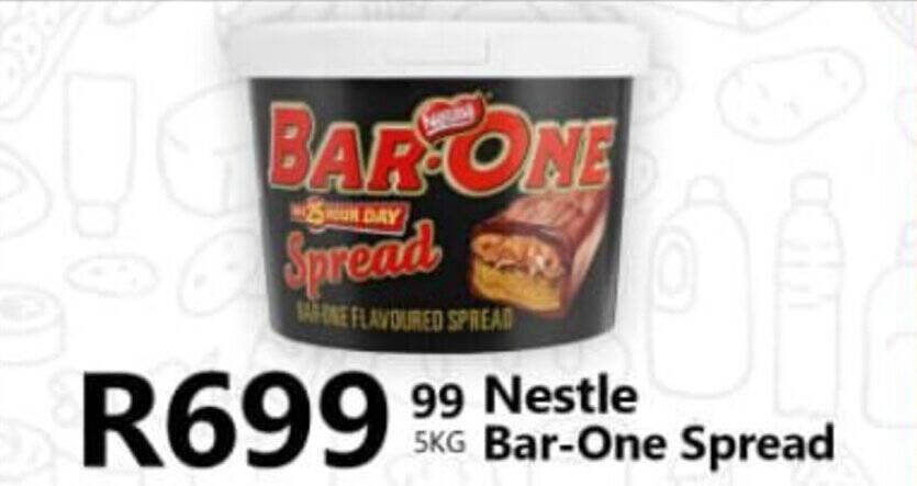 Nestle Bar-One Spread 5 kg offer at Take 'n Pay