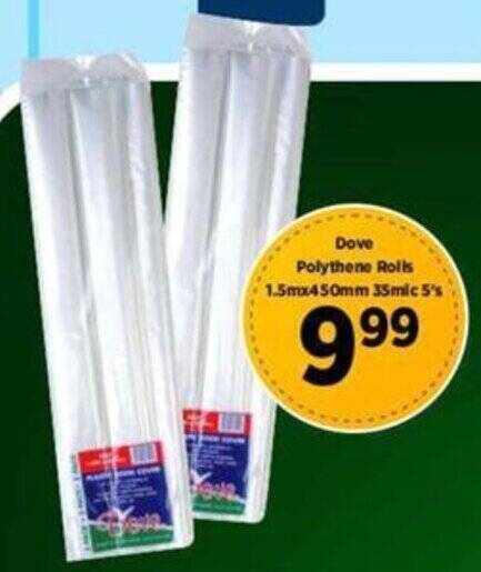 Dove Polythene Rolls offer at Big Save
