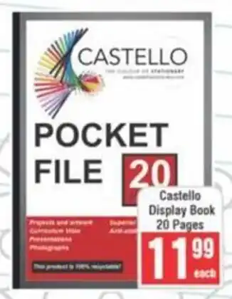 Castello Display Book 20 Pages offer at Frontline