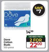 Dove Cotton Buds 100 Piece-For 2 offer at Dis-Chem