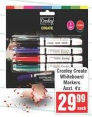 Croxley Create Whiteboard Markers offer at Frontline