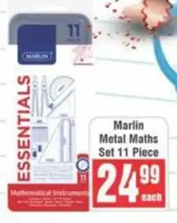Marlin Metal Maths Set offer at Frontline