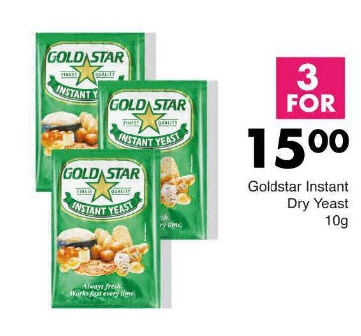 Goldstar Instant Dry Yeast 3 x 10 g offer at Save