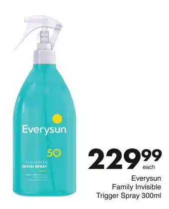 Everysun Family Invisible Trigger Spray 300 ml offer at Save