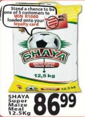 SHAYA Super Maize Meal 12.5 kg offer at Supa Store