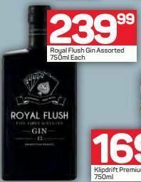 Royal flush gin offer at Pick n Pay