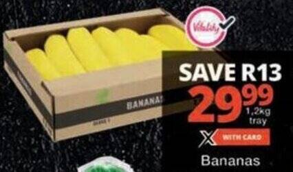 Bananas 1.2 kg offer at Checkers
