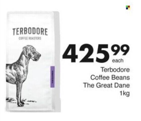 Terbodore Coffee Beans The Great Dane 1 kg offer at Save Hyper