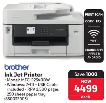 Brother Ink Jet Printer offer at Makro Valid from 21-01-2026