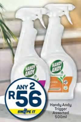Handy Andy Trigger Assorted 500ml offer at Pick n Pay