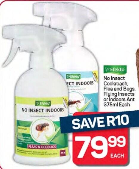 Efekto No Insect Cockroach, Flea and Bugs, Flying Insects or Indoors ...