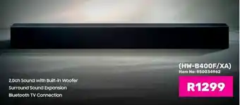 Samsung 2.0ch Sound with Built-in Woofer Surround Sound Expansion ...