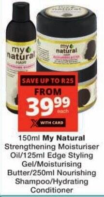 My Natural Strengthening Moisturiser Oil/ Edge Styling Gel ...
