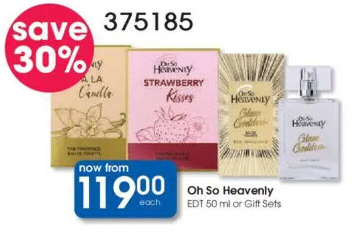 Oh So Heavenly EDT or Gift Sets offer at Clicks