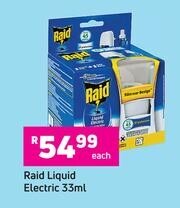 Raid Liquid Electric-33ml Each offer at Game