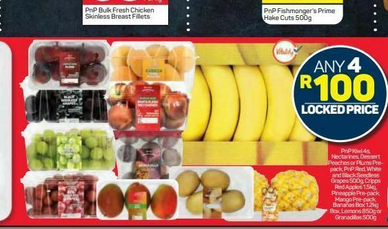 Fruit combo 4 offer at Pick n Pay