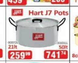 Hart J7 Pots 21lt offer at KitKat Cash and Carry