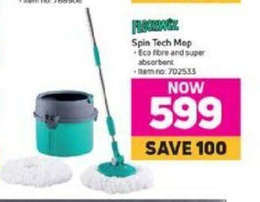 Floorwiz Spin Tech Mop offer at Game