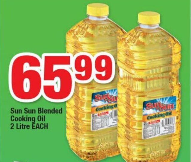 Sun Sun Blended Cooking Oil 2L offer at OK Foods