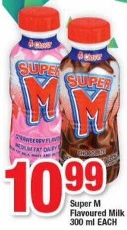 Super M Flavoured Milk 300ml offer at OK Foods