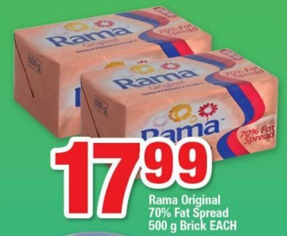 Rama Original 70% Fat Spread 500g offer at OK Foods