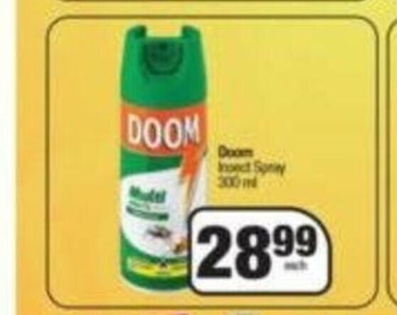 Doom Insect Spray 300 ml offer at Spar