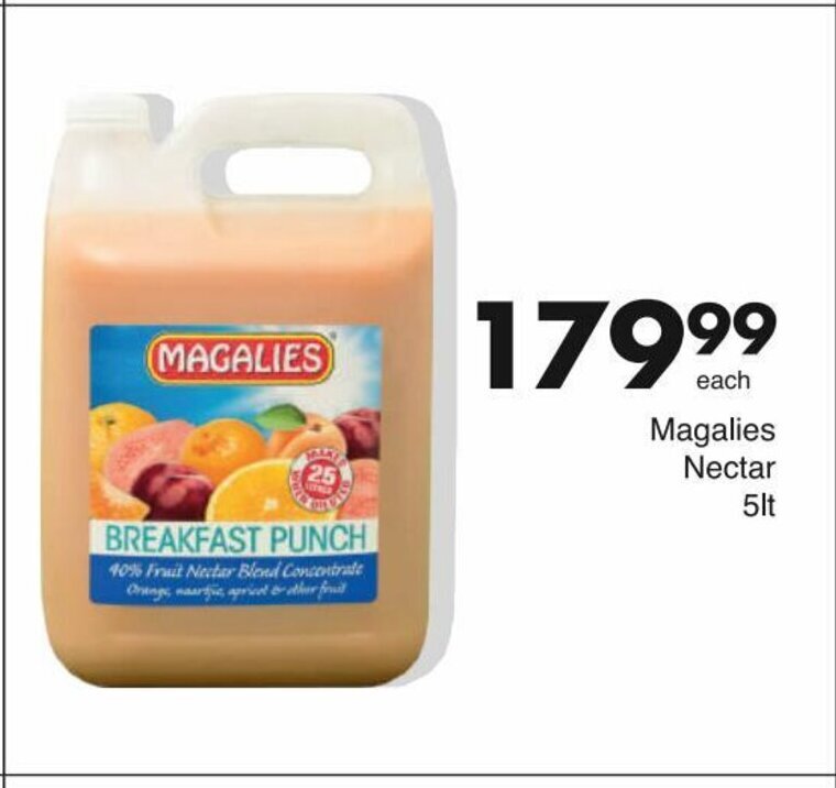 Magalies Nectar 5lt offer at Save
