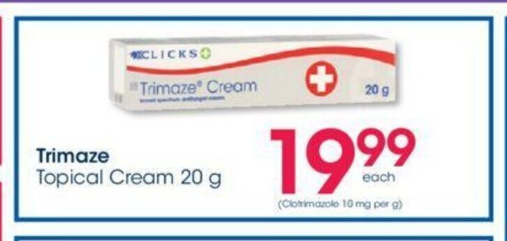Trimaze Topical Cream 20g offer at Clicks