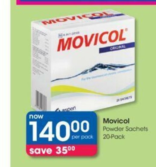 Movicol Powder Sachets 20-Pack offer at Clicks