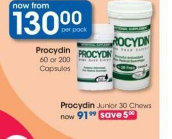 Procydin 60 or 200 Capsules offer at Clicks