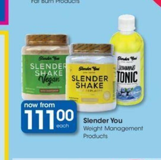 Slender You Weight Management offer at Clicks