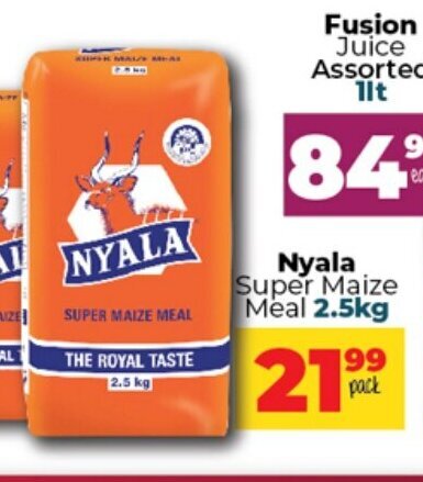 Nyala Super Maize Meal 2.5kg offer at Take 'n Pay