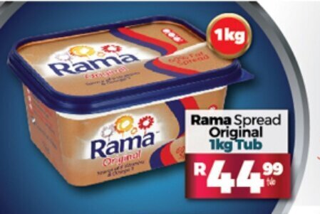 Rama Spread Original 1kg Tub offer at Take 'n Pay