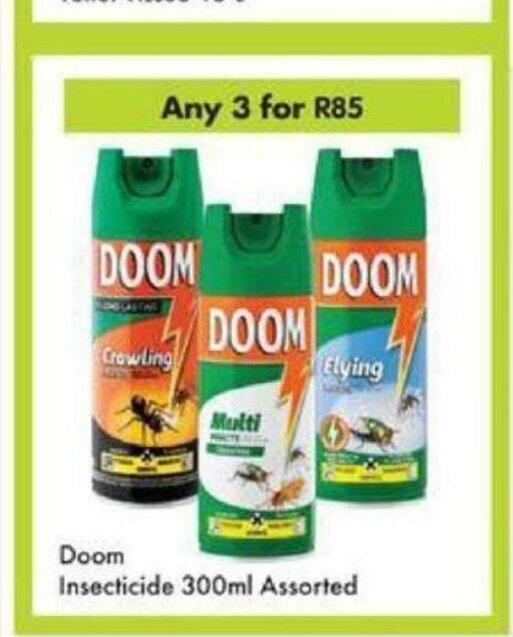 Doom Insecticide 300 ml Assorted offer at MTN