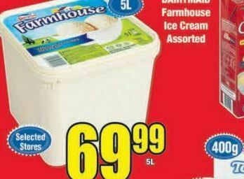 Farmhouse ice cream offer at Boxer