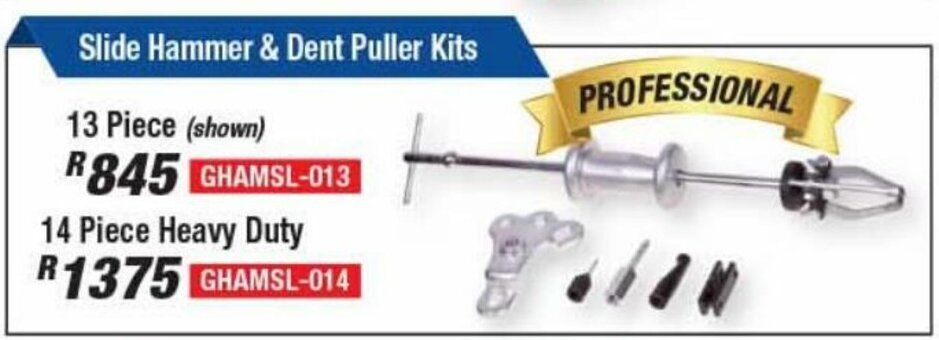 Slide Hammer Dent Puller Kits 13 Piece GHAMSL 013