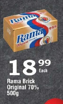 Rama Brick Original 70% 500g offer at Oxford Freshmarket
