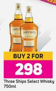 Three Ships Select Whisky-For 2 x 750ml offer at Game
