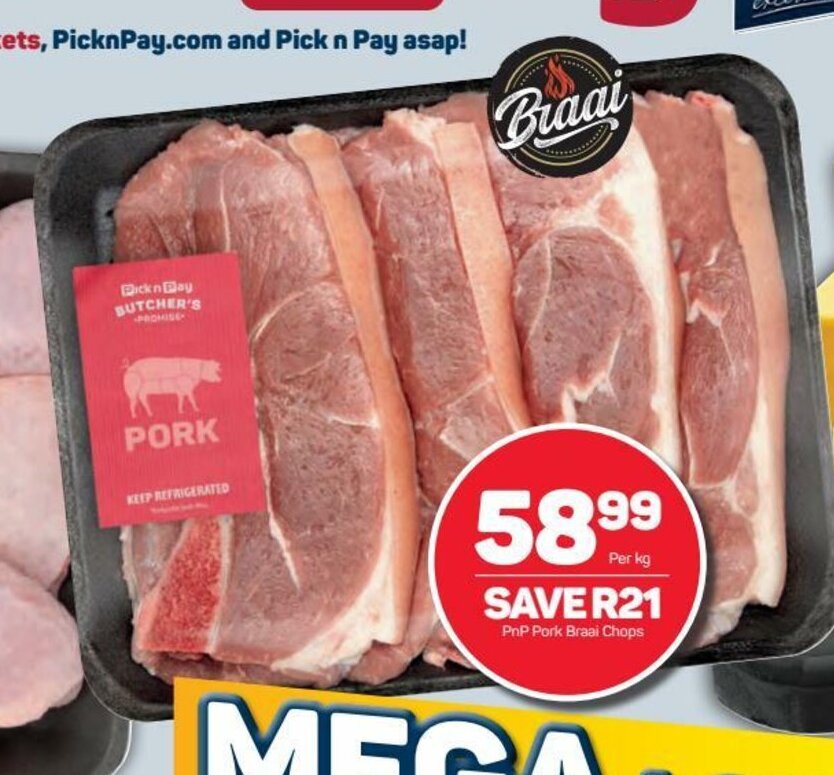 PnP Pork Braai Chops offer at Pick n Pay