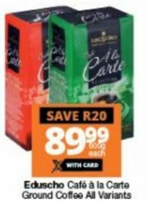 Ground coffee specials Checkers – Apr 2025