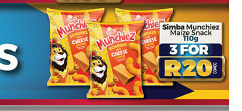 Simba Munchiez Maize Snack 110g offer at Take 'n Pay