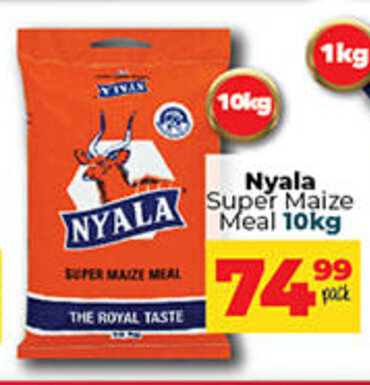 Nyala Super Maize Meal 10kg offer at Take 'n Pay
