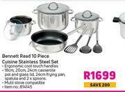 Bennett Read 10 Piece Cuisine Stainless Steel Set offer at Game