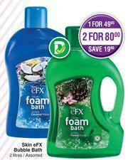 Skin eFX Bubble Bath Assorted-2L offer at Dis-Chem