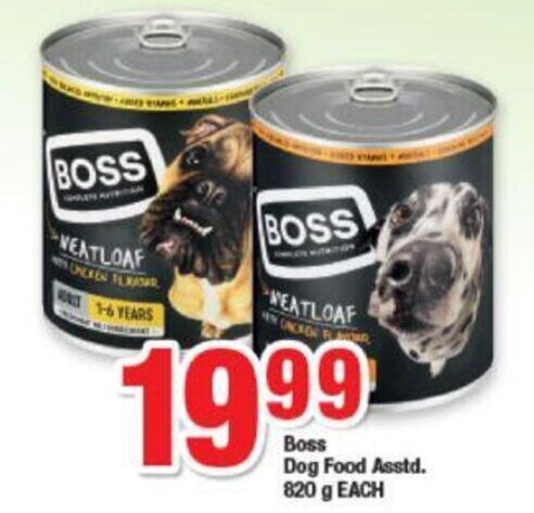 Boss Dog Food 820g offer at OK Foods