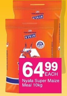 Nyala Super Maize Meal 10kg offer at Save